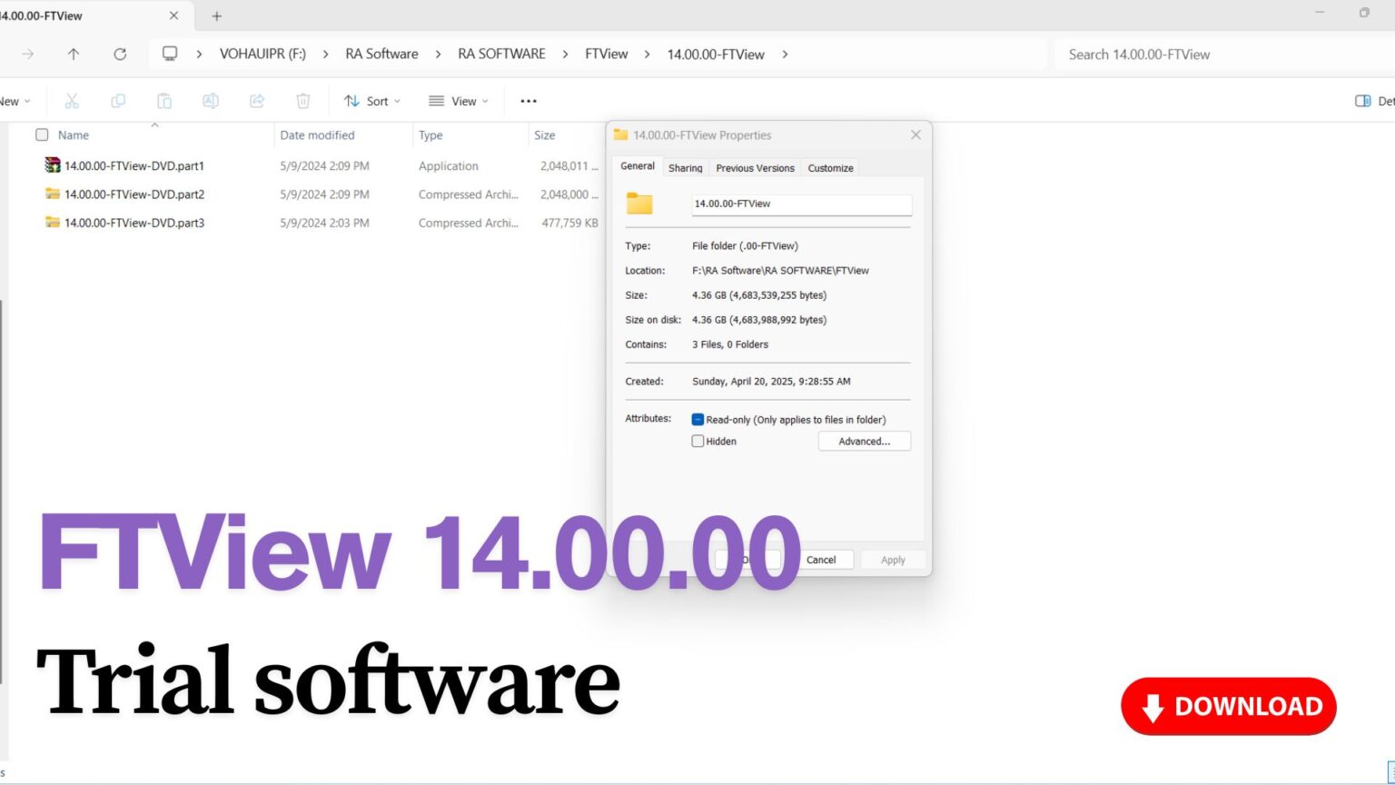 Download FactoryTalk View v13.00.00 – FTView Trial Software